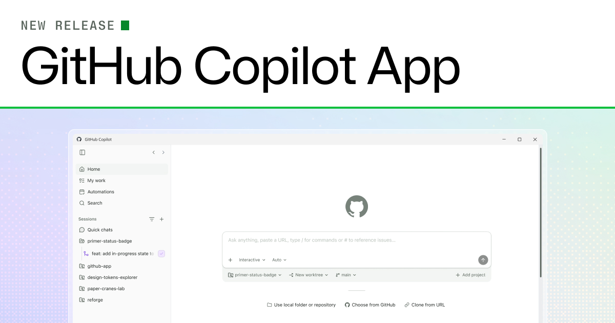 GitHub Copilot app · GitHub